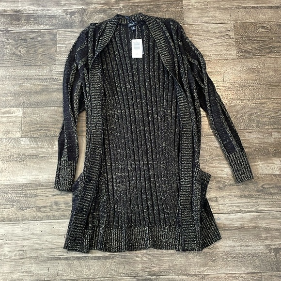 torrid | Sweaters | Torrid Black Metallic Cable Cardigan | Poshmark